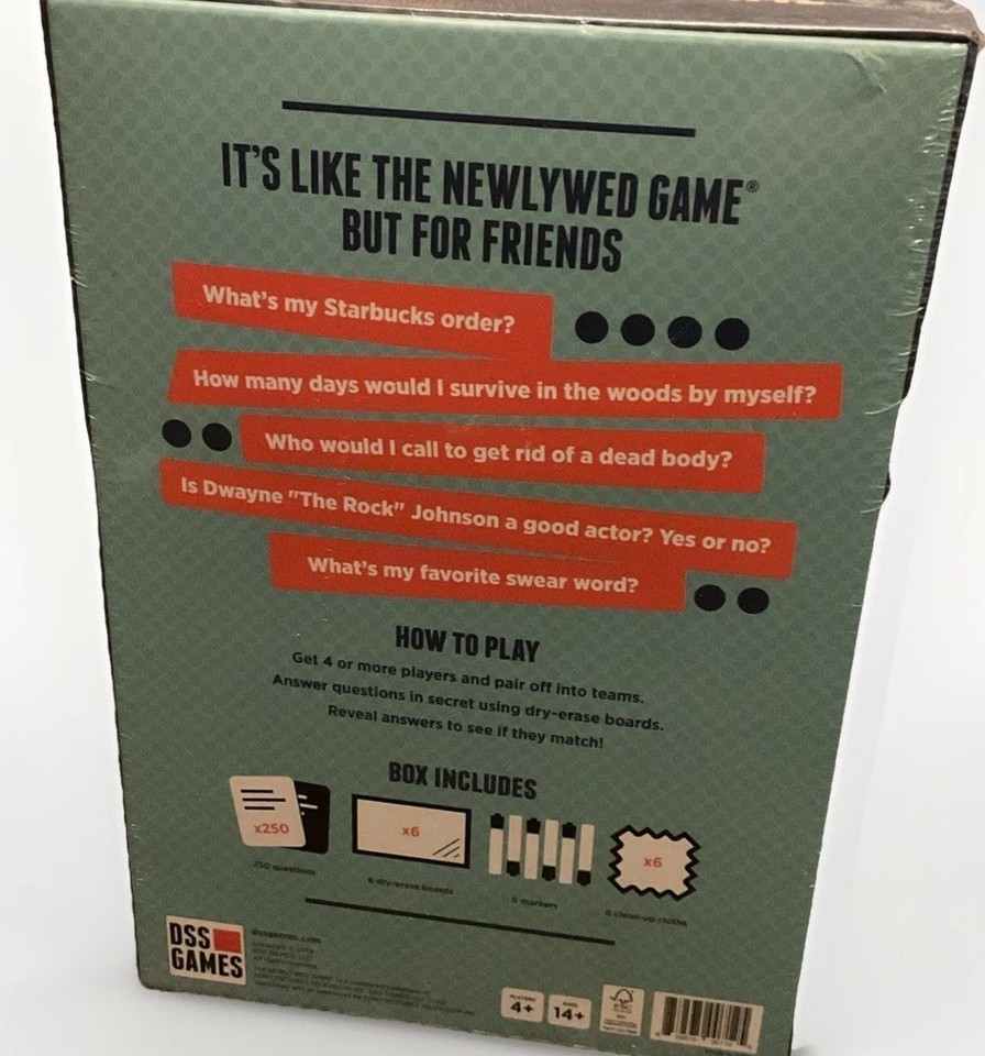 *NEW IN BOX* The Best Friend Game- Think You Know Your Friends? Great ...
