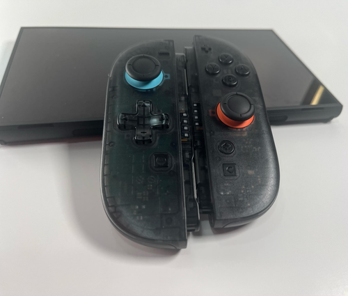 Custom Nintendo Switch 2 Joy-Cons Translucent Clear Smoke Black Joy Con ...