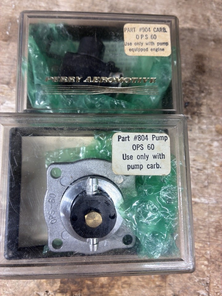OPS 60 Perry Pump And Carb For R/c Model Airplane Engine | eBay