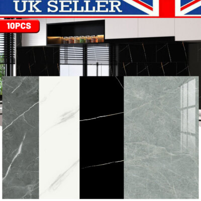 20PCS Self-Adhesive Grey Marble PVC Cladding Wall Panels for Kitchen ...