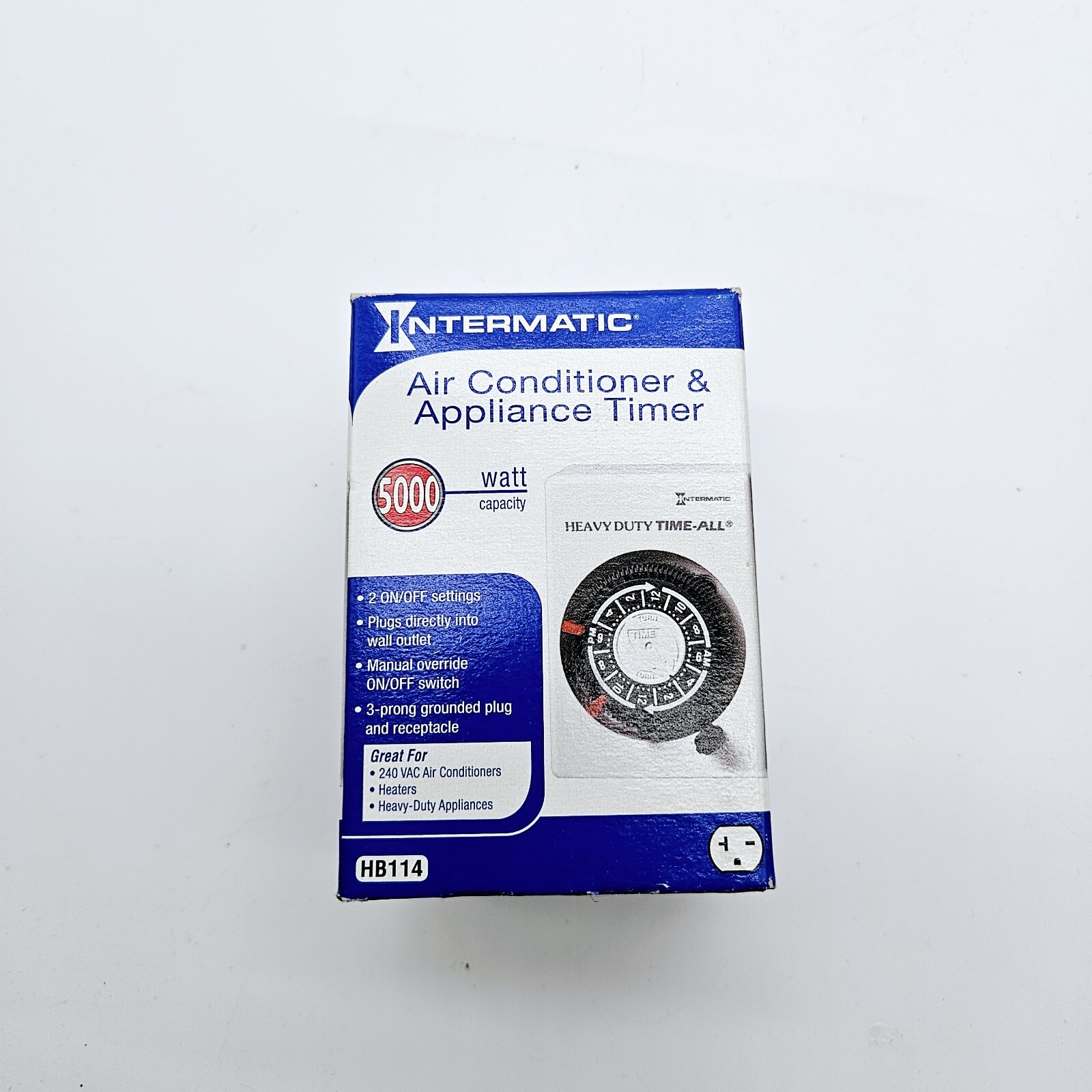 Intermatic Hb114 Timer Mechanical 240V 20A Plug In Air Conditioner And ...