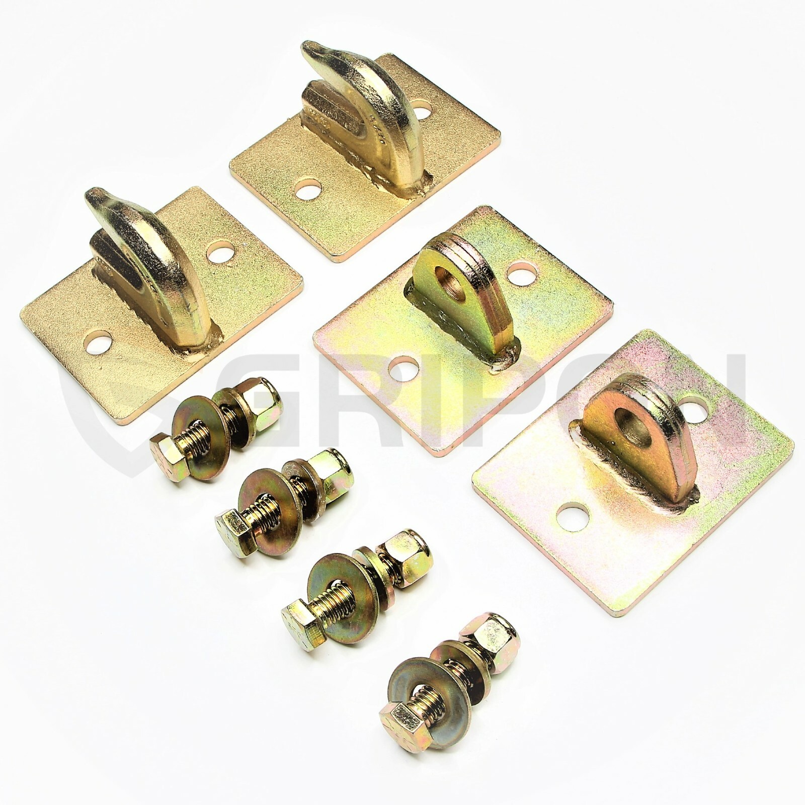 Gripon 3/8in Bolt On Grab Hook Mount with Clevis Mount - Includes ...