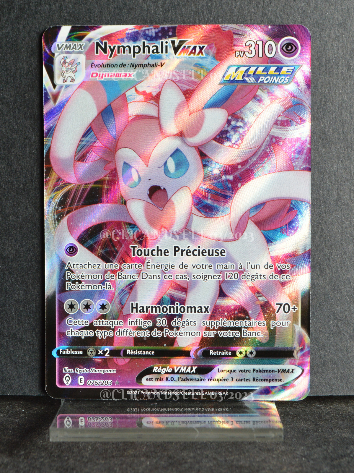 carte Pokémon Nymphali VMAX 075/203 #1 NEUF FR | eBay