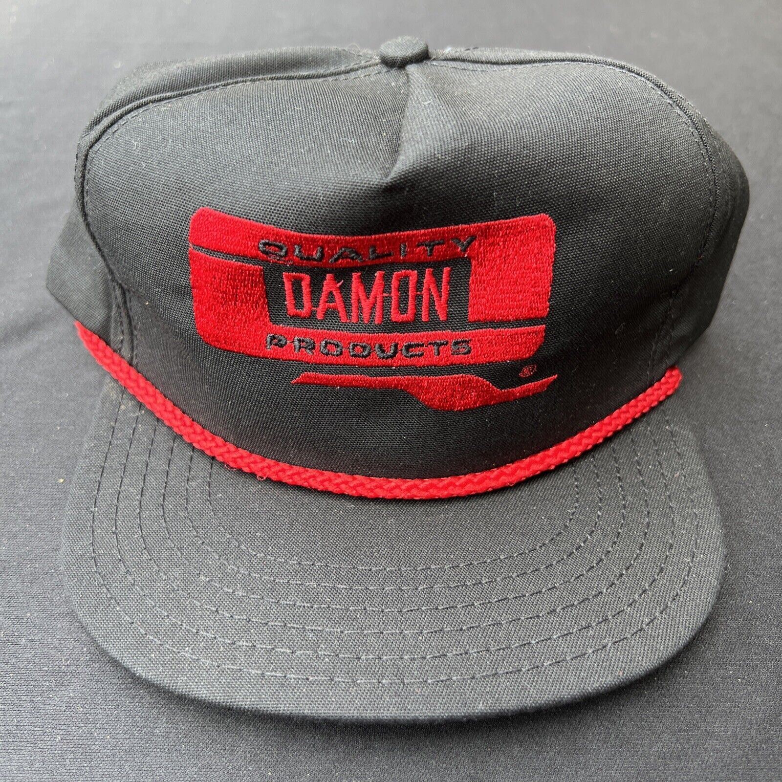 Vintage 80’s Trucker Rope Hat Snapback Quality Damon Products Cap | eBay