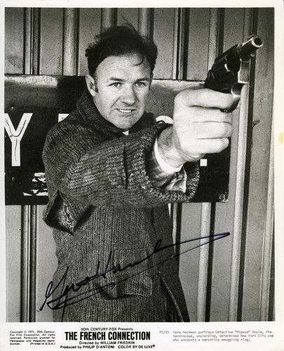 Gene Hackman French Connection Autographed Signed 8x10 Photo Authentic ...