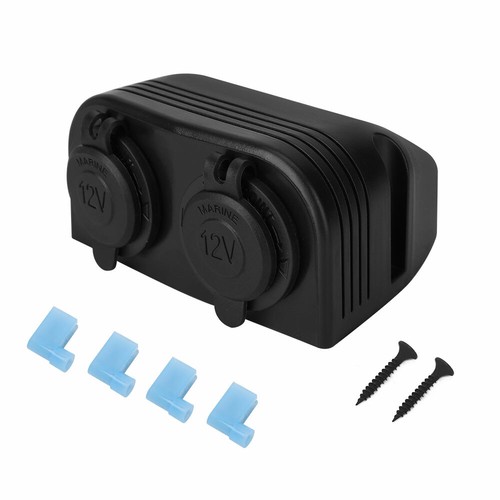 12V Socket 12 Volt 2 Way Car Cigarette Lighter Socket Waterproof Outlet ...