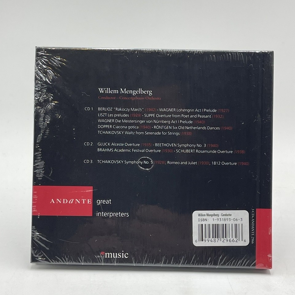 WILLEM MENGELBERG - Conductor (CD, 3 Disc, 2002, Andante) | eBay