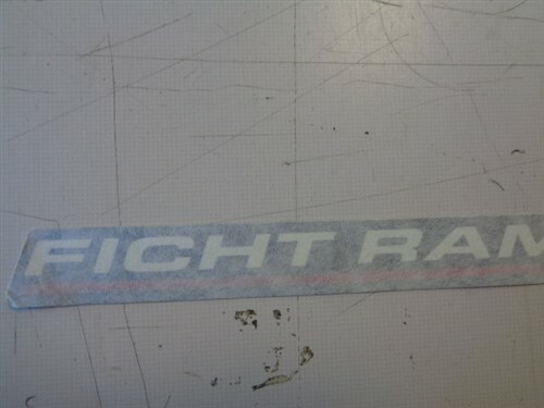 FICHT RAM INJECTION DECAL BLACK / WHITE / RED 13 3/4" X 1" MARINE BOAT ...
