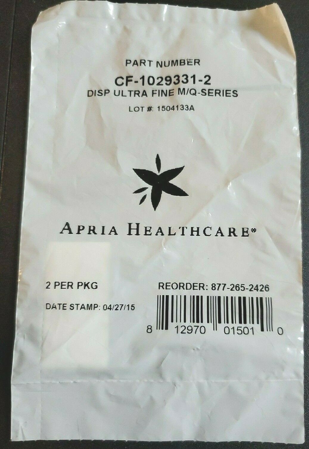 CPAP Disp Ultra Fine Filters M/Q-Series Model CF-1029331-2 (NEW 2 Per ...