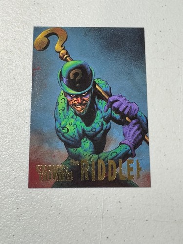 VINTAGE 1995 BATMAN MASTER SERIES VILLAINS THE RIDDLER 4 OF CHASE CARD ...
