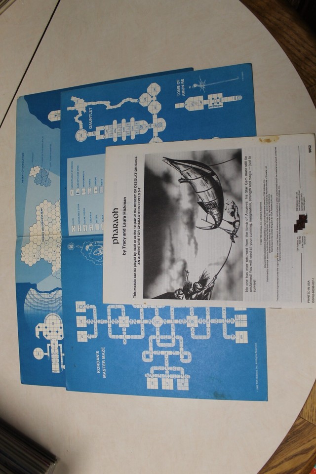 Advanced Dungeons & Dragons Adventure I3 Pharaoh TSR 9052 COMPLETE | eBay