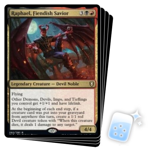 RAPHAEL, FIENDISH SAVIOR X4 Commander Legends: Battle For Baldur's Gate ...