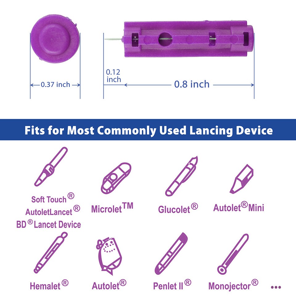 Lot Twist Top BLOOD LANCETS For Keto mojo pin Blood Glucose Test 30g | eBay