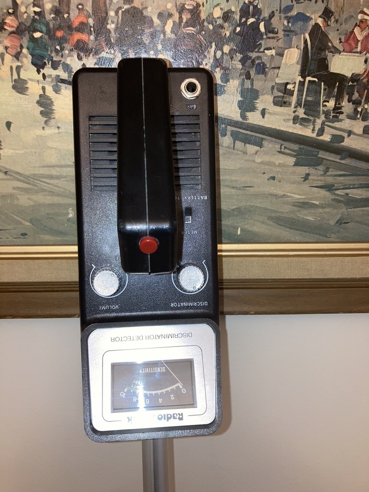 Vintage Radio Shack Black Discriminator Detector Metal Detector Tested ...