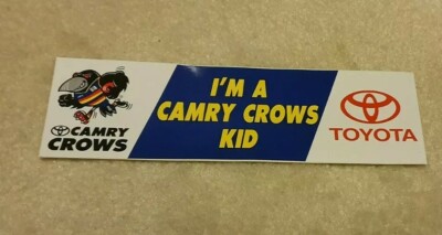 Crows afl im a camry crows kid sticker decal toyota | eBay Australia
