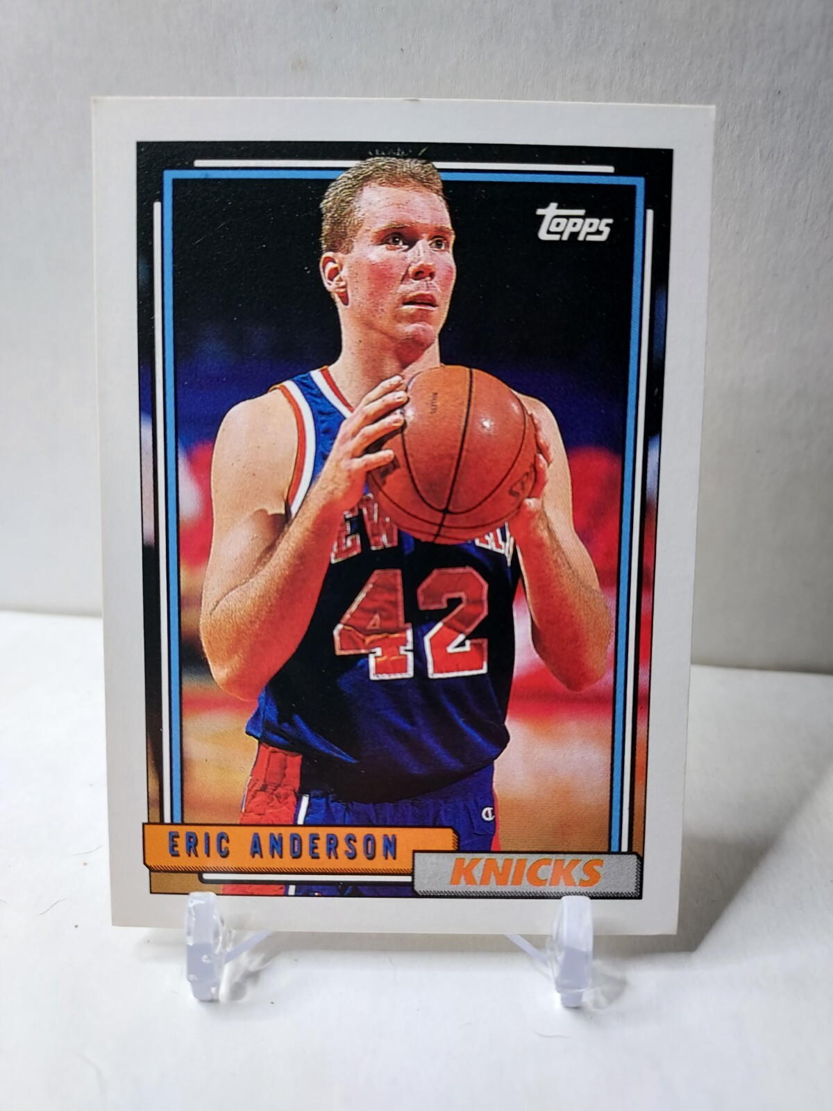 1992-93 Topps Basketball Card #259 Eric Anderson Rookie New York Knicks ...