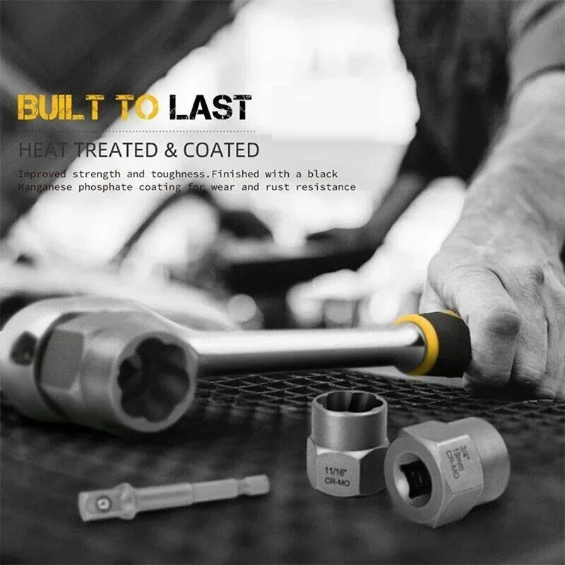 Bolt Extractor Tool Set Bolt Removal Tool Bolt Nut Remover Extractor ...