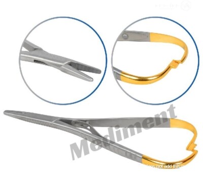 Dental Mathieu TC Needle Holder Surgical Veterinary Instrument 14cm Lab ...