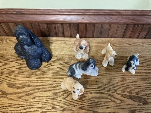 Vintage Sandicast Sandra Brue Black Cocker Spaniel Dog Sculpture 1989 ...