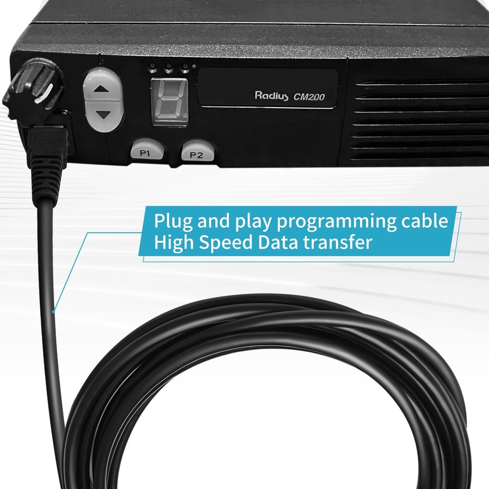RKN4081 Programming Cable for Motorola CM200 CM300 EM200 EM400 CDM1250 ...