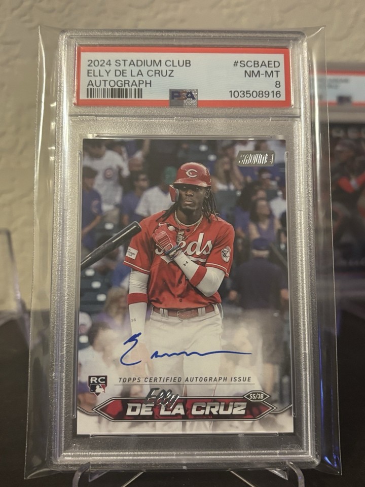 2024 Topps Stadium Club Elly De La Cruz Autograph PSA 8 | eBay