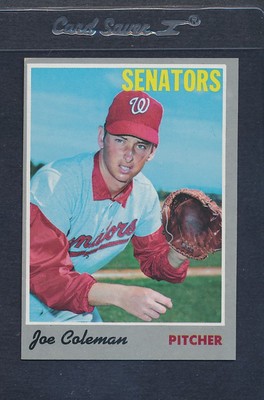 1970 Topps #127 Joe Coleman Senators EX *937 | eBay