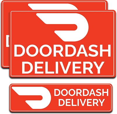 DOORDASH CAR MAGNETS DOOR SIGNS AND STICKERS FOR DELIVERY DRIVERS | eBay