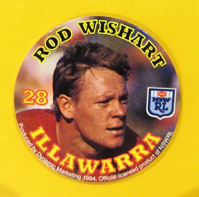 1994 DYNAMIC / COCA COLA NRL Player Pog: ROD WISHART (Illawarra) | eBay ...