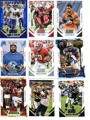 2015 Score Football Scorecard Showcase Camo Photo Variation Pick Cards ...
