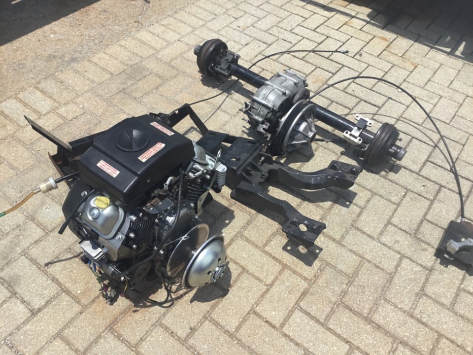 EZGO TXT 22HP GAS ENGINE KIT INC REAR AXLE CLUTCH MOUNT CARB STARTER ...