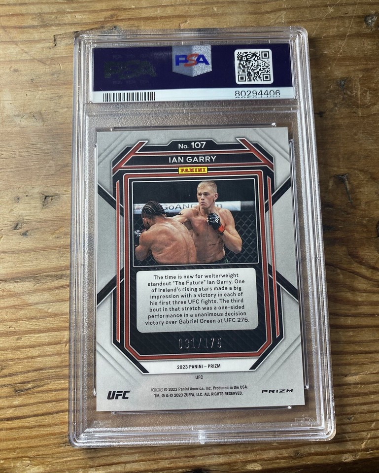 2023 Prizm UFC Ian Garry Blue Prizm Gem Mint PSA 10! /175 SP | eBay
