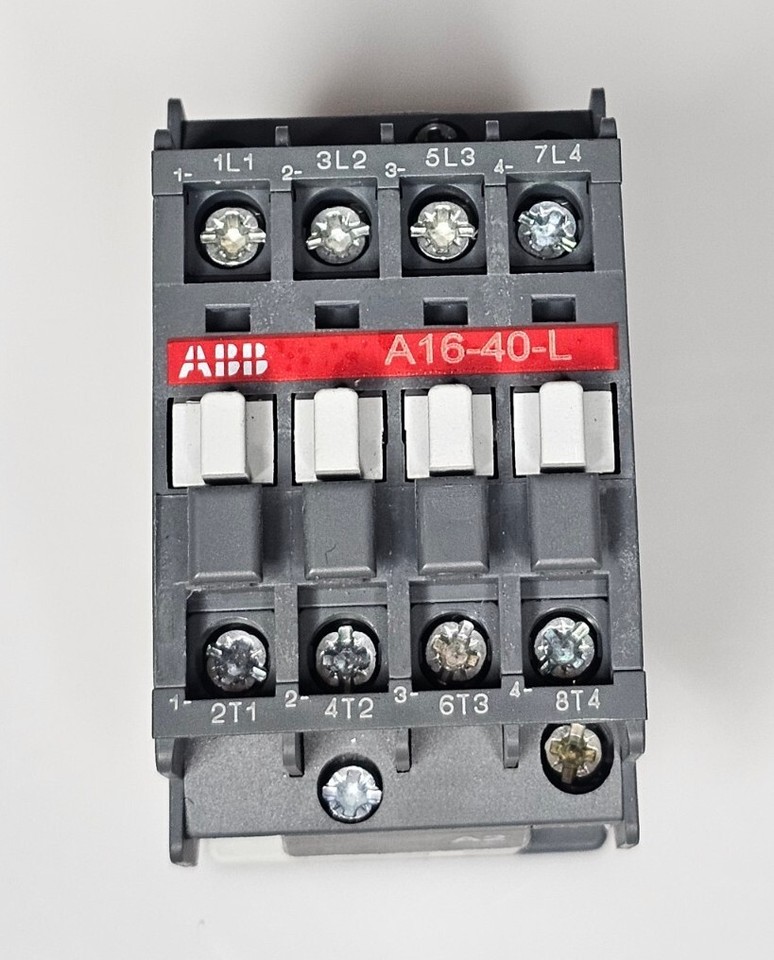 ABB A16-40L-00-84 Contactor 30A 4 Pole 600VAC 120V Coil Open ASEA BROWN ...