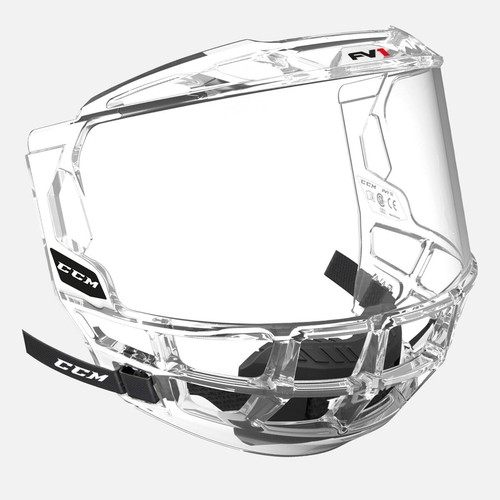 CCM FV1 Full Hockey Visor Face Shield! Senior SR Junior JR Clear CSA CE ...