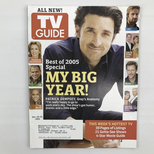 TV Guide Dec 25, 2005 Issue # 2751 Subscription Edition Cover: Patrick ...
