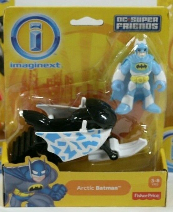DC Super Friends Arctic Batman Snowmobile, SUPERMAN & WONDER WOMAN ...