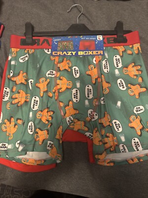 Crazy Boxer Briefs -Gingerbread Man 2Pack | eBay