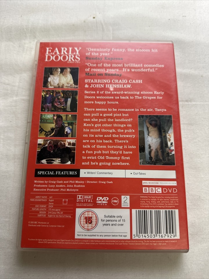 Early Doors: Season 2 (DVD Series ) Craig Cash ~ BBC TV Social Comedy ...