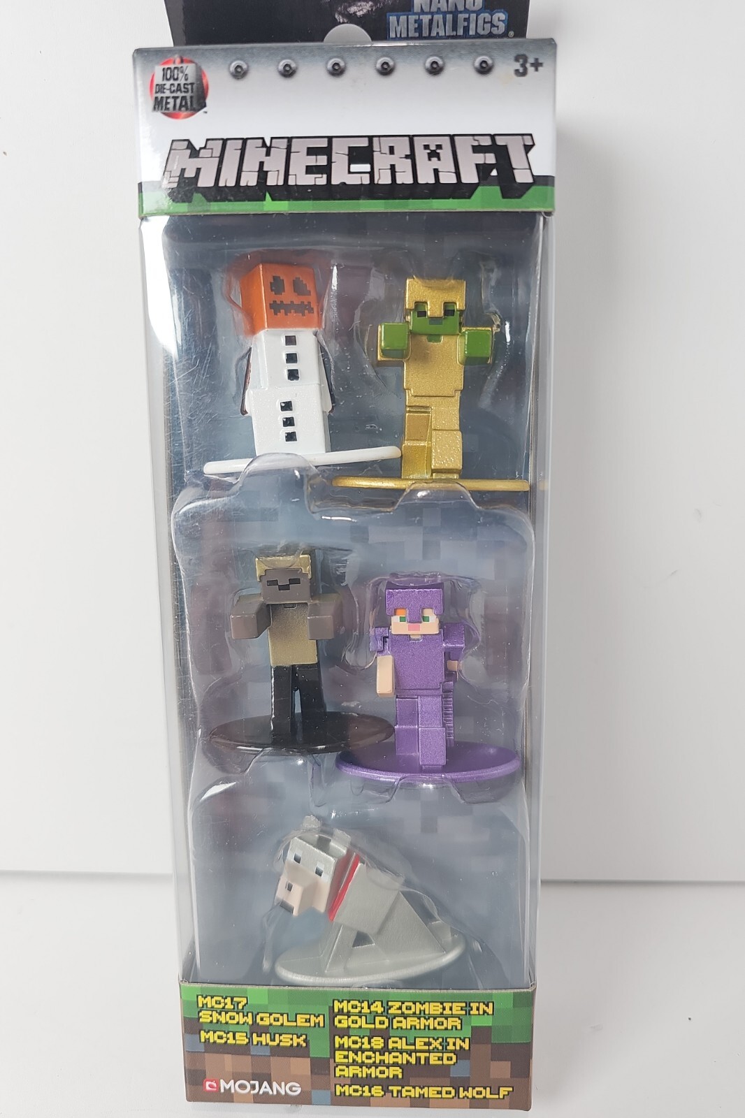 MINECRAFT Nano Metalfigs Diecast Figures Set of 5 #30126 Husky Zombie ...