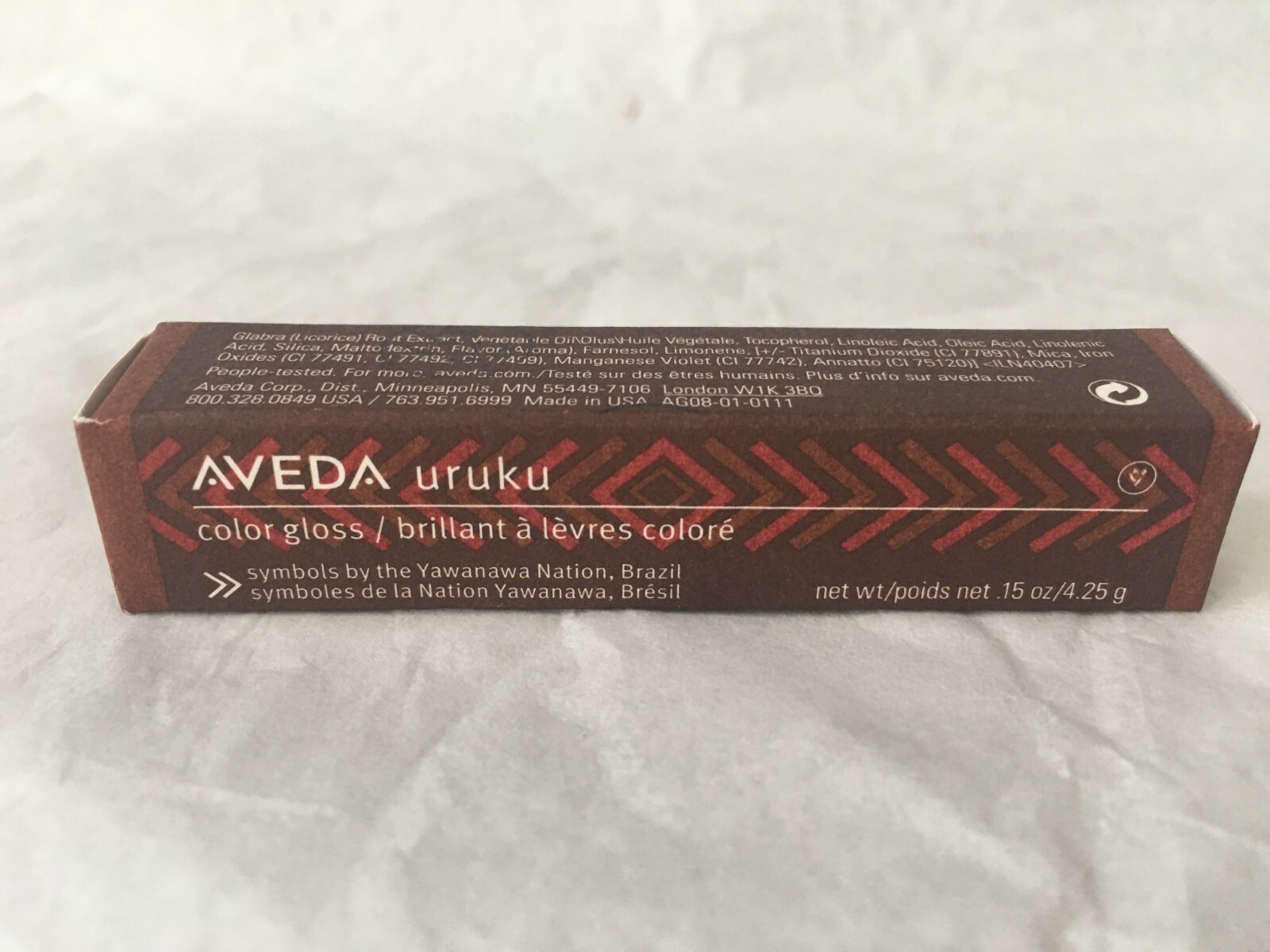 AVEDA URUKU COLOR GLOSS 0.14 OZ/4.25G - New In Box Full Size (Choose ...