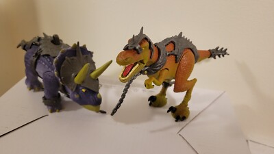 Teenage Mutant Ninja Turtles Triceratops and raptor TMNT Paleo Patrol ...