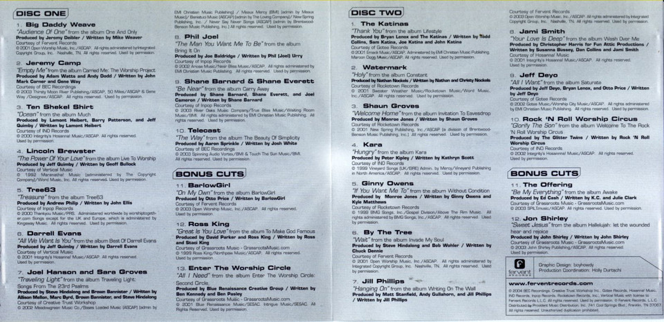 ABSOLUTE WORSHIP by Various Artists (CD 2004, 2 Discs, Fervent Records ...