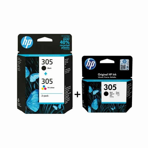 Genuine HP 305 Ink Cartridge Deskjet 2720 2710 2724 (1x 3YM60AE, 2x ...