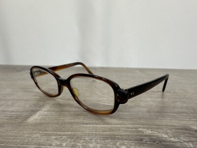 Vintage AMERICAN OPTICAL Eyeglasses AO plastic 5 1/4 Brown FRAMES ONLY ...