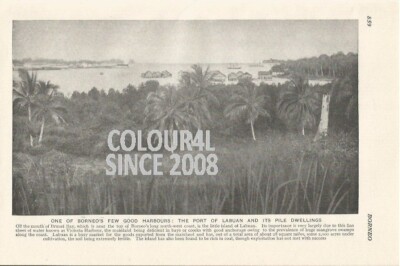 BORNEO PORT LABUAN BRUNEI BAY VICTORIA HARBOUR C 1926 PHOTO ...
