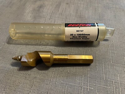 Stubby Titanium Auger Drill Bit 20mm X100/50mm | eBay UK