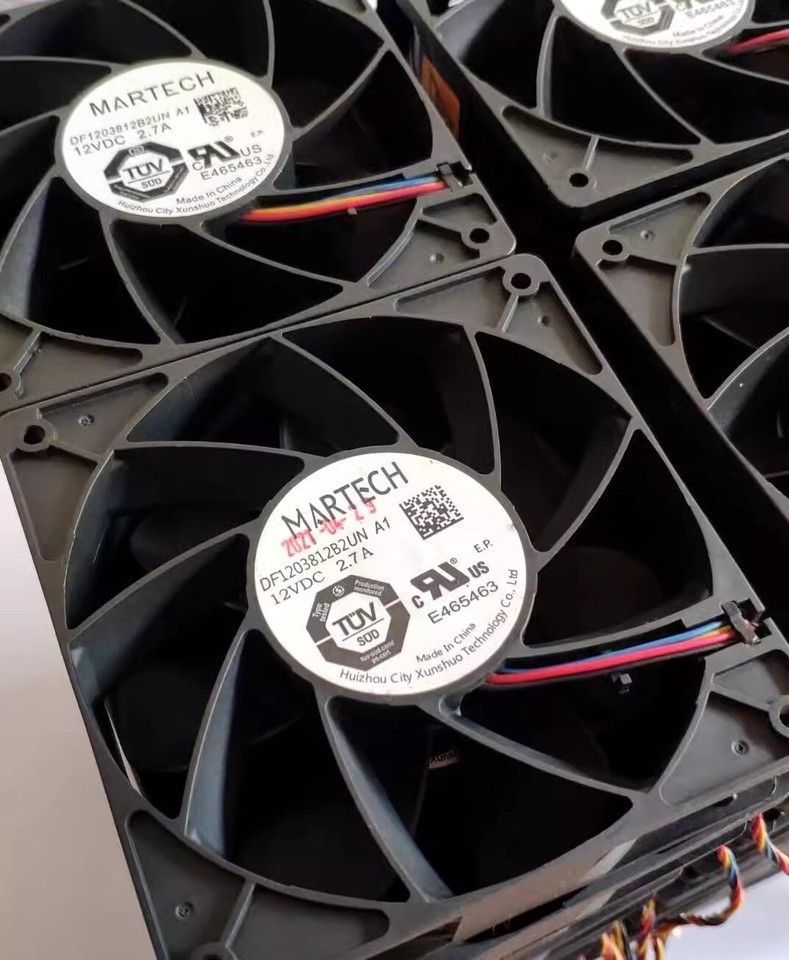 MARTECH DF1203812B2UN 12038 DC12V 2.7A 12CM 4-Wire Silent Cooling Fan ...