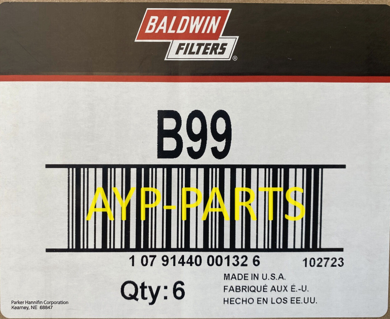 BALDWIN B99 - cross reference oil filters | oilfilter-crossreference.com