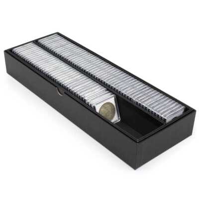Double Row Coin Collectors Coin Snap Box 2"x5"x15" | eBay
