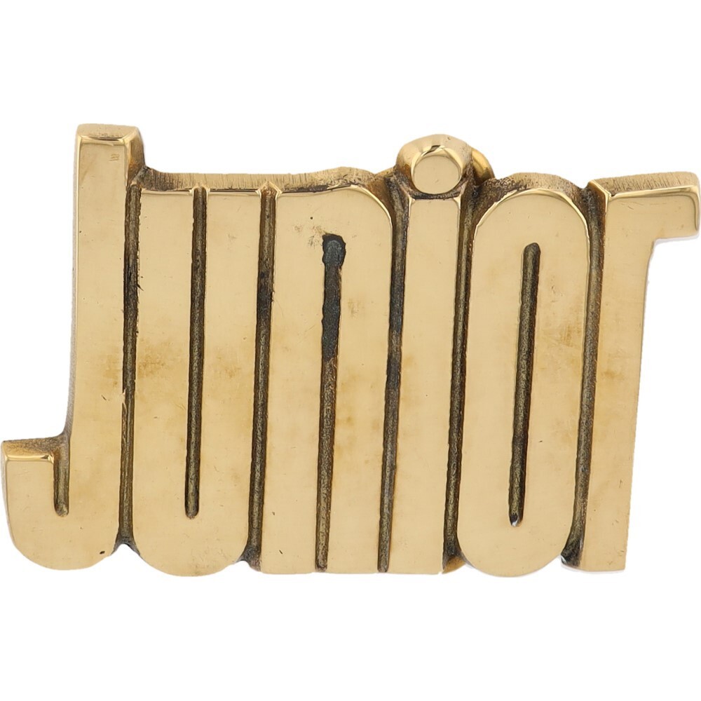 New Brass Junior Jr Junie Juno Name Tag Hippie 1970s … - Gem