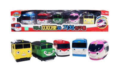[Titipo] The Little Train Titipo Train Friends 5pcs Mini Trains Set ⭐ ...